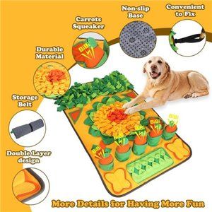 Dog | Snuffle Mat For Dogs 5 Squeaky Carrots Nosework Sniffing Feeding ...